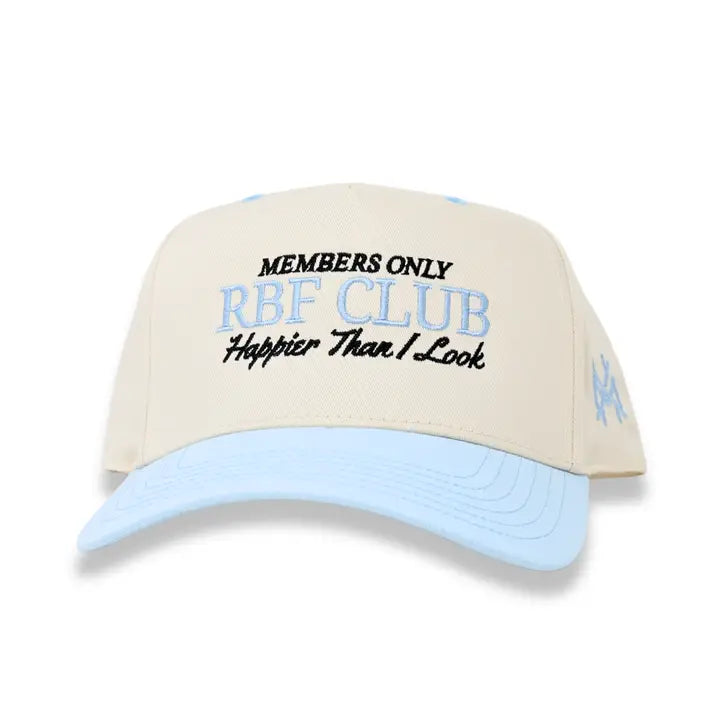 RBF Club Trucker Hat - Retro Powder Blue/Natural – Carolina Cotton